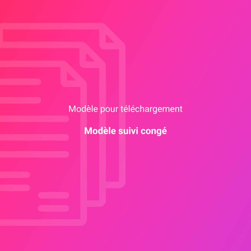 Modele Suivi Conge I Start-up.ma I Start-up.ma