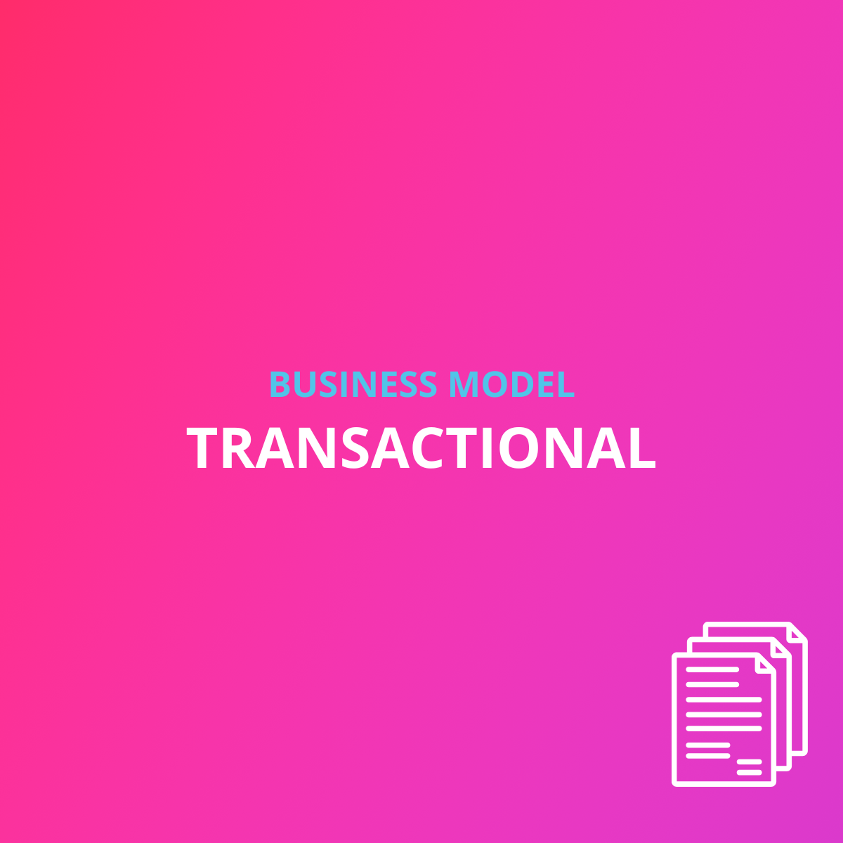 Transactional Business Model l Start-up.ma