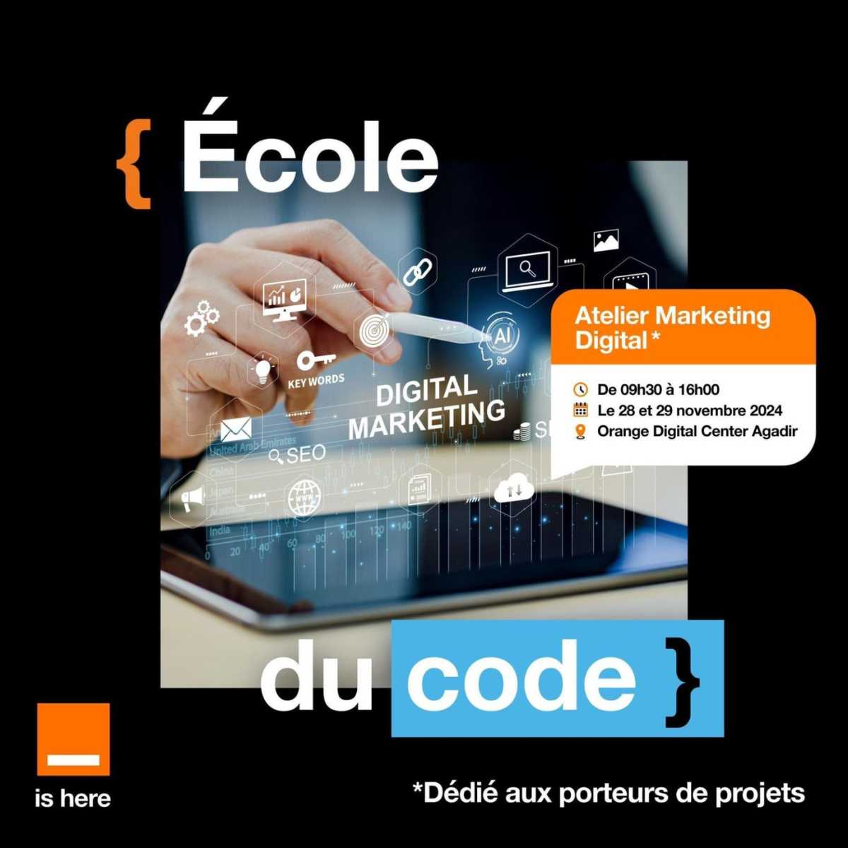 Workshop : Orange Digital Center d'Agadir - Start-up.ma