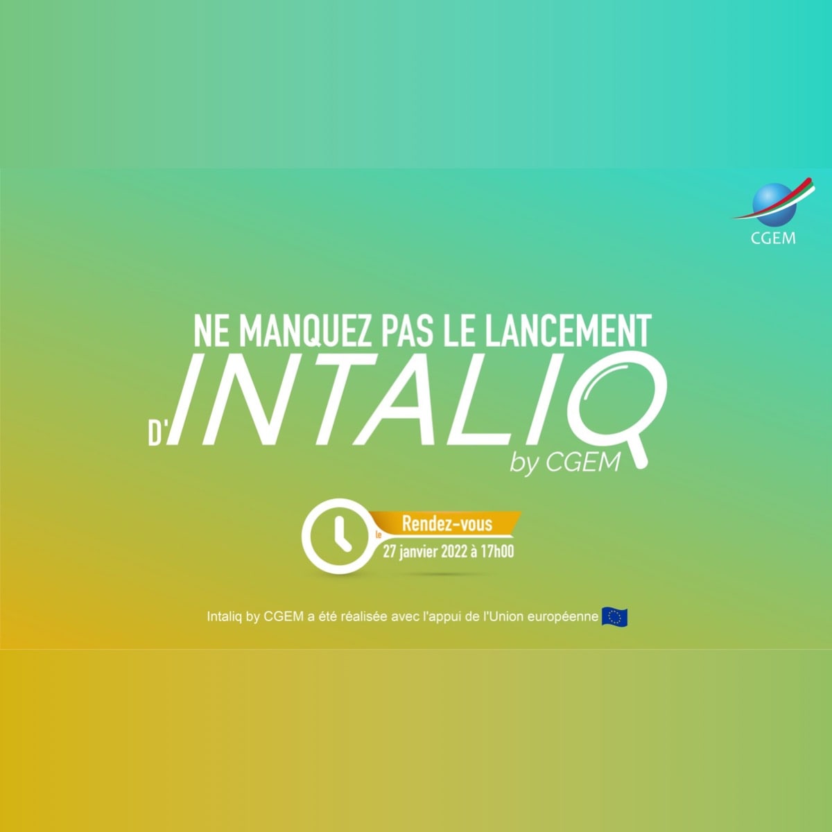 Session d'information - Lancement de la plateforme INTALIQ by CGEM