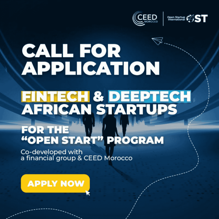 Call for application Open Start Program - Start-up.ma